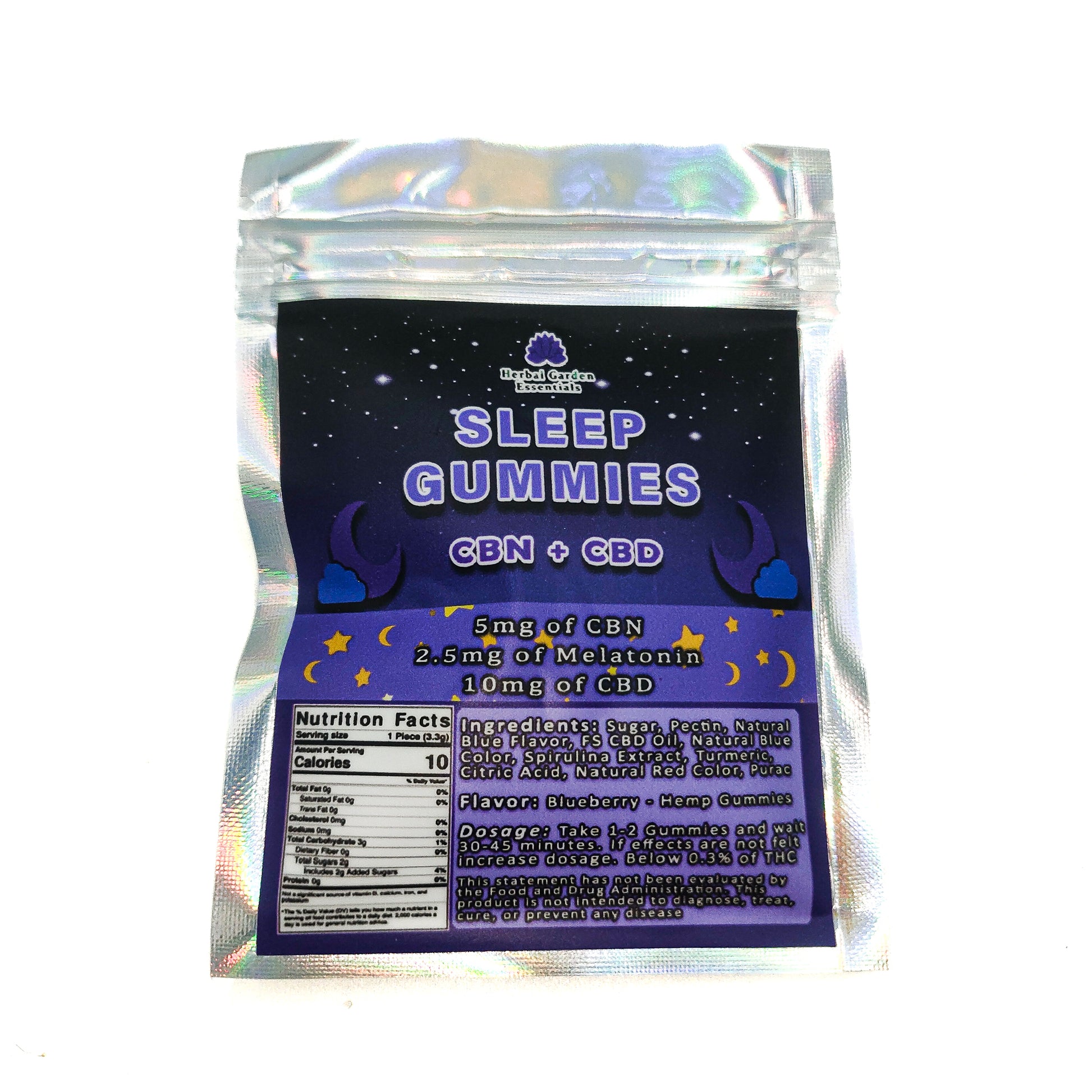 CBN+CBD Sleep Gummies (Blueberry Flavor) – Herbal Garden Essentials